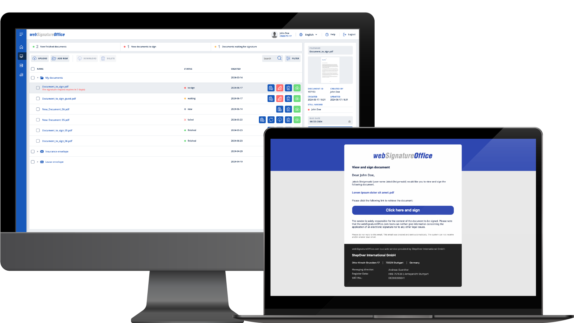 Home - webSignatureOffice